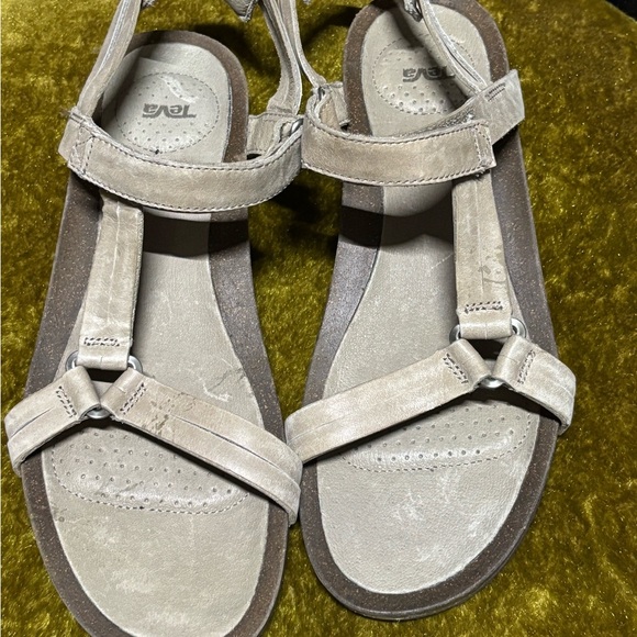 Teva | Shoes | Teva Tan Suede Ysidro Sandals With Sporty Design | Poshmark